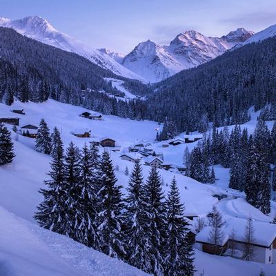 Jungle Village Winter Snow mountains - KDE Store