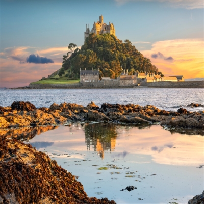 England Cornwall Sunset St Michaels Mount - KDE Store