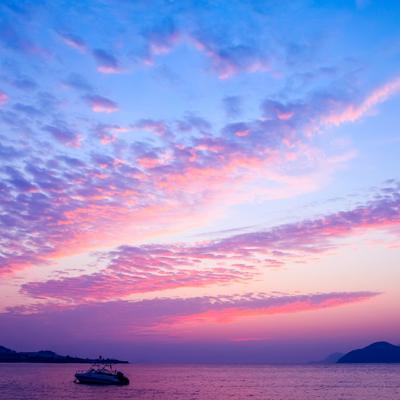 Purple Sky Sunset Ocean - KDE Store
