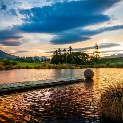 Golden sunset reflection-Natural - KDE Store