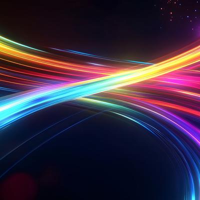 Neon Glare Dynamic Mingle Colorful Curve - KDE Store