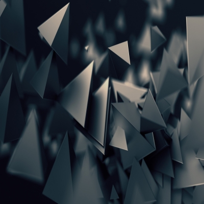 Dark Gray 3D Triangles - KDE Store