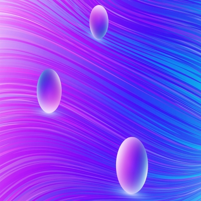 Neon spheres waves Vector - KDE Store