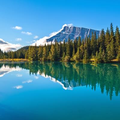 Banff Park Blue sky Lake - KDE Store