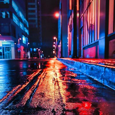 Street night After rain Cities - KDE Store