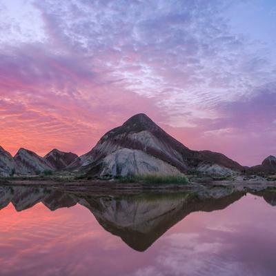 Sunset Red Sky Clouds Mountains Reflection Hd Wallpaper - KDE Store