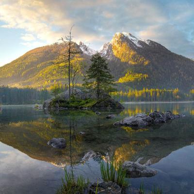 Hintersee Lake Bavaria Germania Landscape Photo Wllpaper Hd - KDE Store