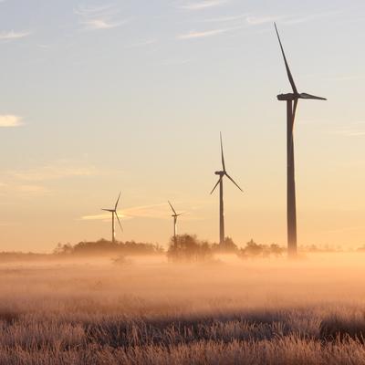 Photo Of Windmills During Dawn - KDE Store
