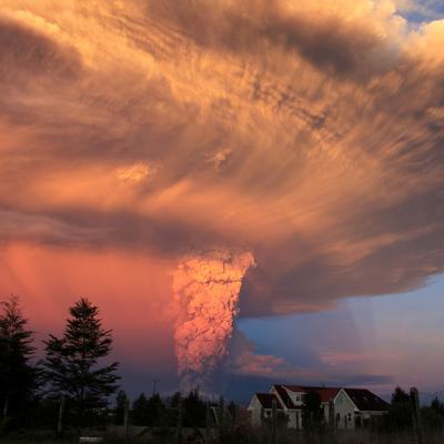Silhouette of Trees and House Under Cloudy Sky - KDE Store