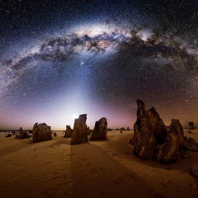 The Desert Pinakles Milky Way Wallpaper Hd - KDE Store