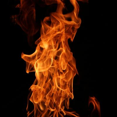 Orange Fire in Black Background Full HD - KDE Store