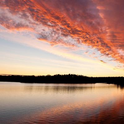 Clouds Reflecting Sunset - KDE Store