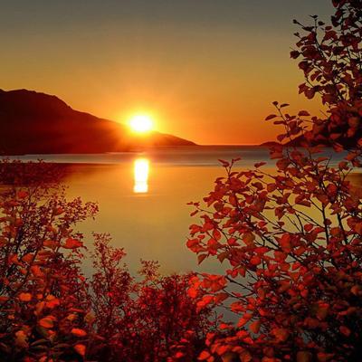 Autumn Sunset In Mountains Landscape - KDE Store