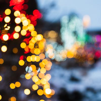 Yellow and Red Bokeh Lights Full HD - KDE Store