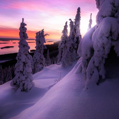 Snow Sunset Finland - KDE Store