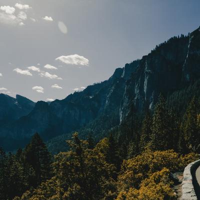 Green Trees on Mountain Under Cloudy Sky - KDE Store
