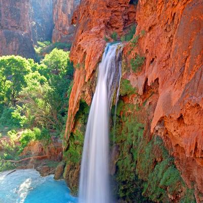 Waterfalls in Brown Rocky Mountain - KDE Store