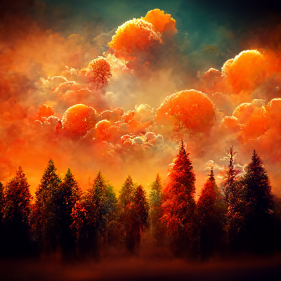 Nature Background Orange Sky Aesthetic - KDE Store