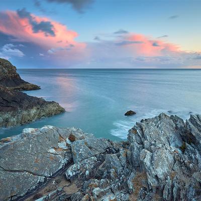 Coast Rocks Calm Sea Sunset - KDE Store