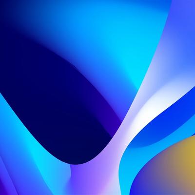 Abstract Design Blue Yellow Gradient Curve 5K - KDE Store