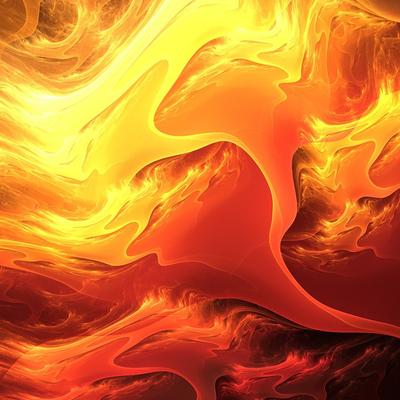 Orange abstract 3D artwork digital art-Vector .. - KDE Store