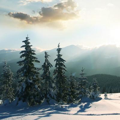 mountain winter-winter natural landscape wallp.. - KDE Store