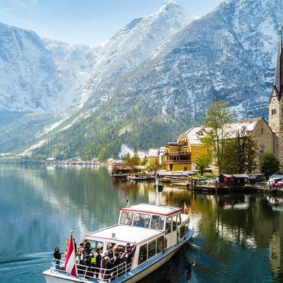 Travel Town Winter Lake Hallstatt Austria Bing.. - KDE Store