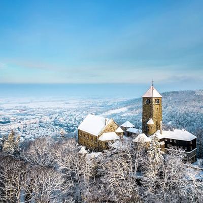Forest Castle Winter Weinheim Germany 5K - KDE Store