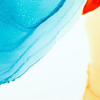 Creative Blue Orange Ink 2021 Art Design 5K Ph.. - KDE Store