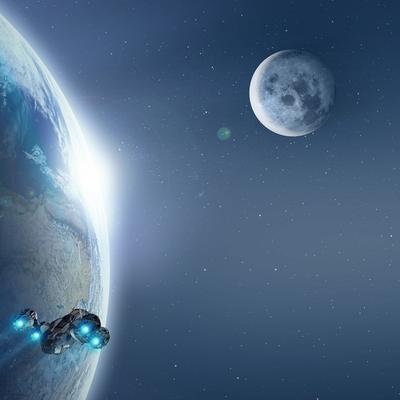 Planet Spaceship Lights Future Technology - KDE Store