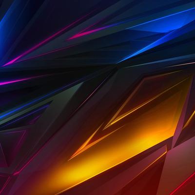 Blue and Yellow Glare Abstract Design - KDE Store