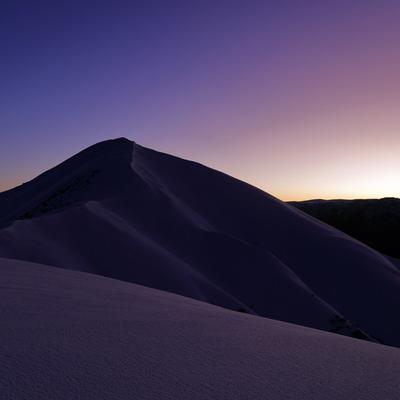 Twilight Plateau Mountains Snow Dusk Scenery 5.. - KDE Store
