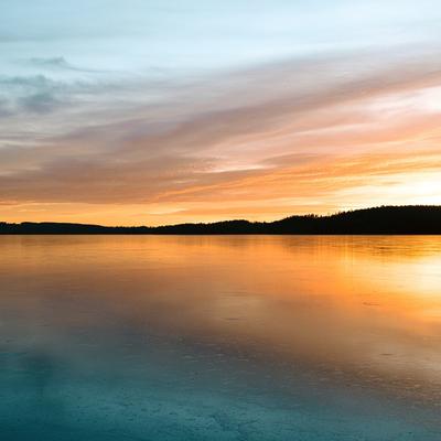 Sunset coast ocean calm horizon - KDE Store