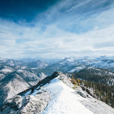 Yosemite Snow Mountains Forest 4K HD Desktop - KDE Store