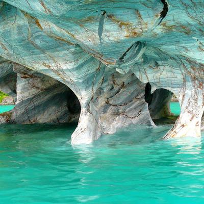 Chile ocean marble caves Photo HD Wallpaper - KDE Store