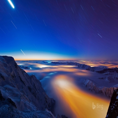 Sea of clouds over Chamonix Valley France-2017.. - KDE Store