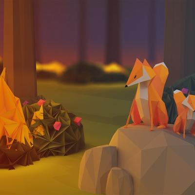 Fox stone fire paper - KDE Store