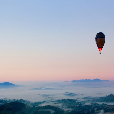 Morning_Fog_Hot_Balloon-Nature_HD_Wallpaper Wallpaper - KDE Store
