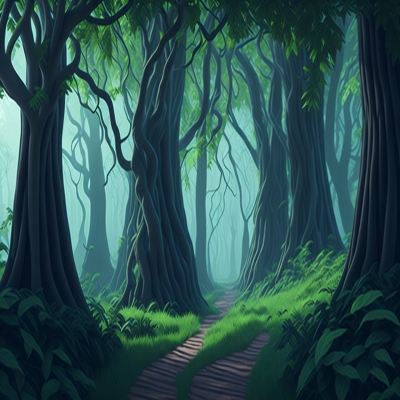 forest trail green - KDE Store