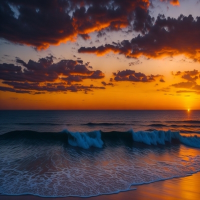 sea landscape sunset - KDE Store