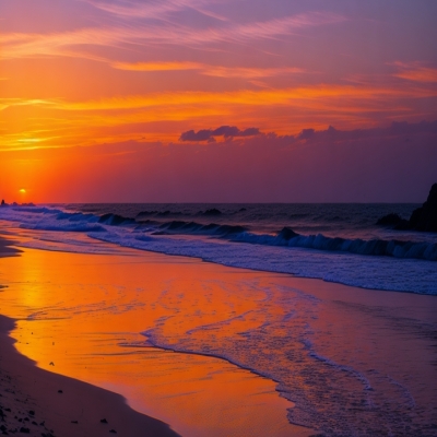 beach sunset - KDE Store