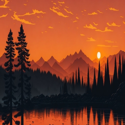 mountain trees - KDE Store