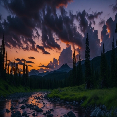 Evening sky wallpaper - KDE Store