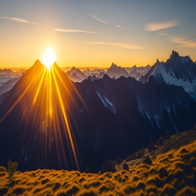 mountain sunset morning - KDE Store