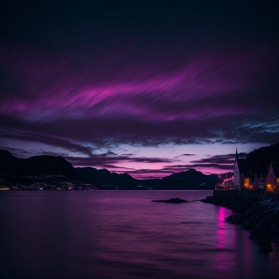 Night seascape Bergen - KDE Store