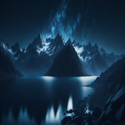 mountain sea background - KDE Store