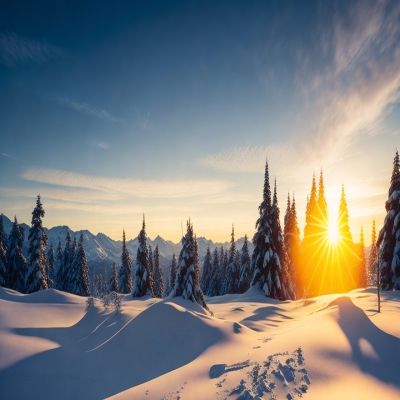 Fantastic Winter Landscape - KDE Store