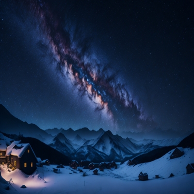 Winter landscape Mountain - KDE Store