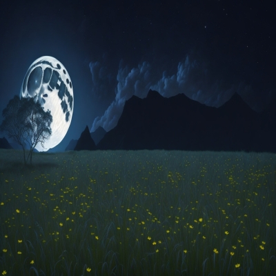 Beautiful full moon picture - KDE Store