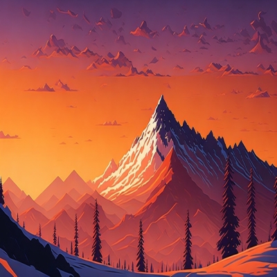 Evening mountain wallpaper - KDE Store